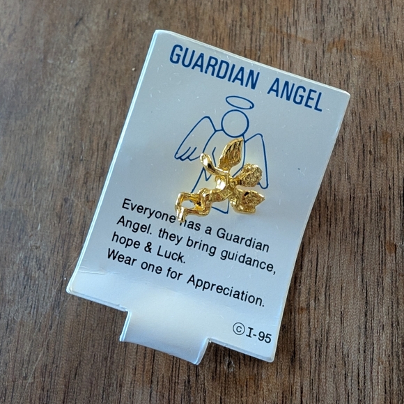 Accessories | Gold Guardian Angel Pin | Poshmark